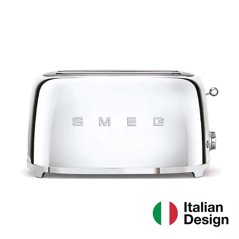 SMEG 4 slot toaster Chrome series 50 years - Erresse Shop