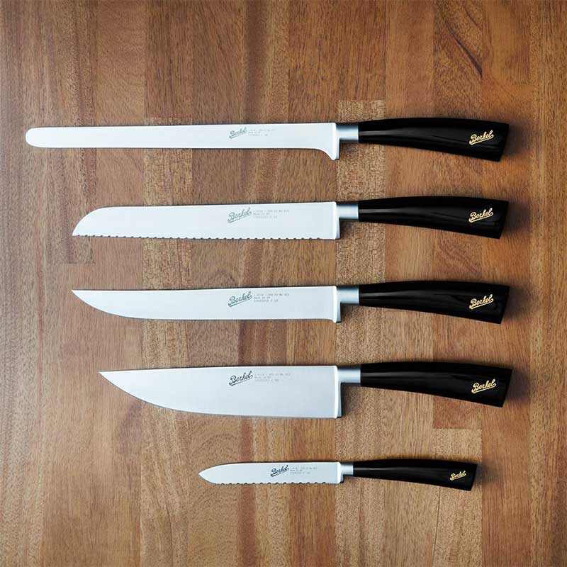 BERKEL Set 5 Coltelli Chef Elegance Nero - Erresse Shop