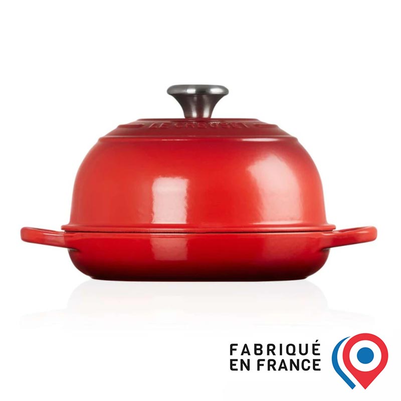 LE CREUSET Cocotte à Pain en Fonte Émaillée 24 cm Cerise - Erresse Shop
